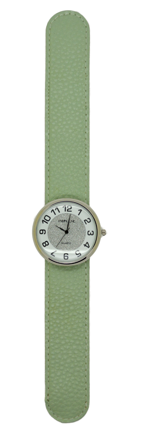 . Impulse Slap Watch 042 - GLITTER - Silver/Green